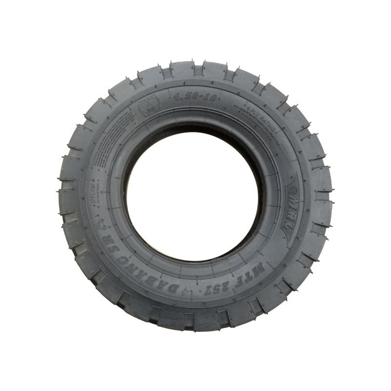 TWO 4.50-10 MRL MTF-257 Three Rib F-2 Tri-Rib 6 ply Tractor Tires WITH ...