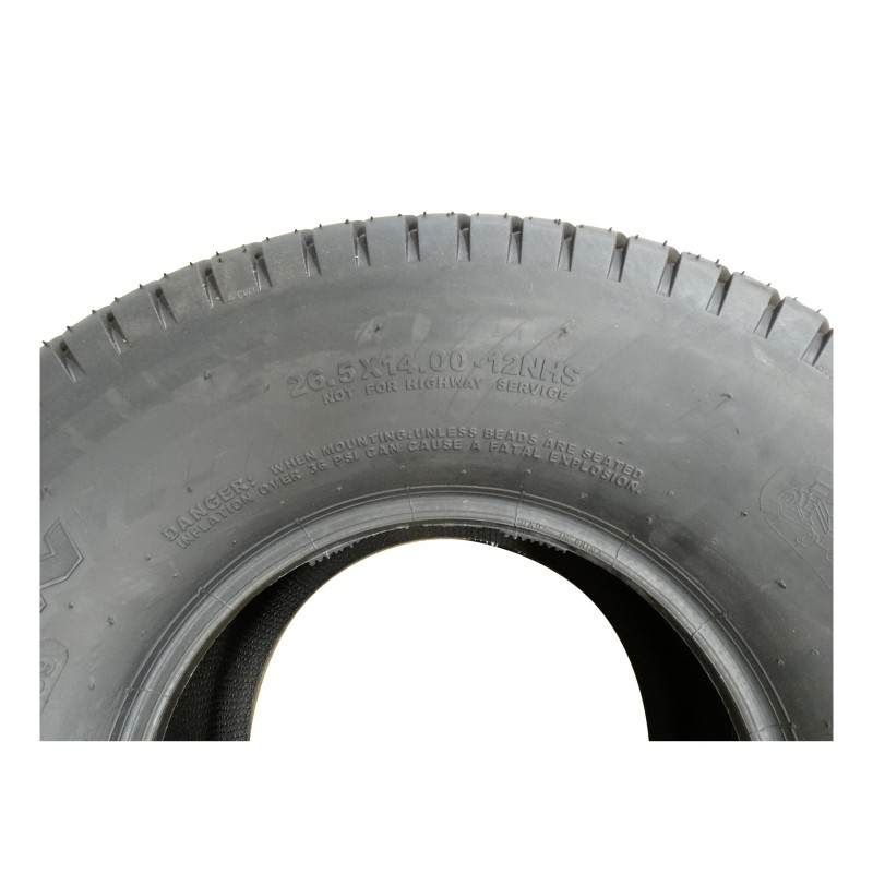 26.5X14.00-12 NHS OTR Ultra Chevron Turf Tire 4 ply TL 26.5X14-12
