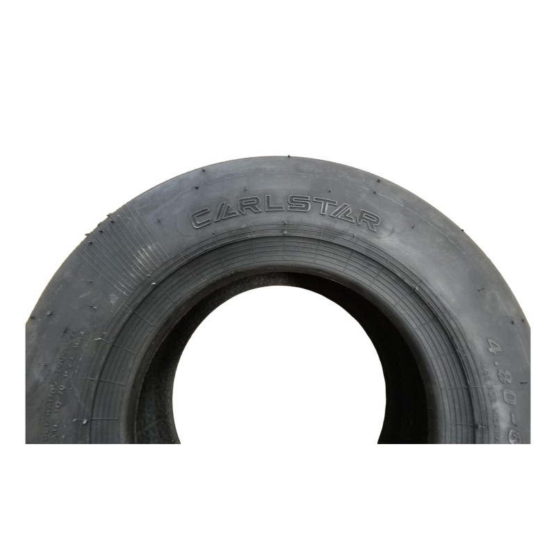 New 4.80-8 Carlstar (Carlisle) Smooth Slick Tread Tire 4 ply TL 4.80/4.00-8