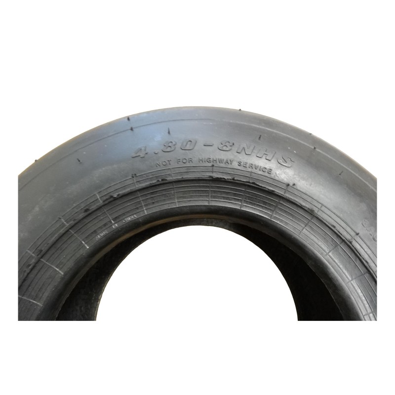 New 4.80-8 Carlstar (Carlisle) Smooth Slick Tread Tire 4 ply TL 4.80/4.00-8
