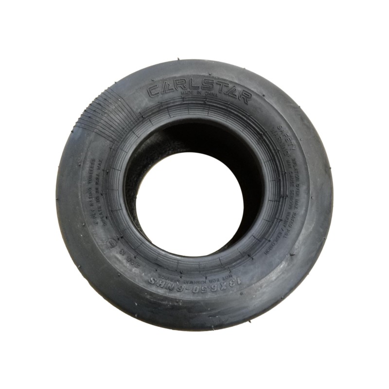 TWO New 13x6.50-6 Carlstar (Carlisle) Smooth Slick Tires 4 ply TL