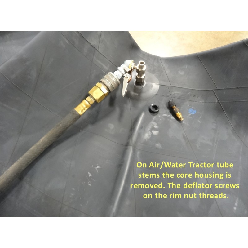 TR218 Air Water Stem & Large Bore Screw on Tube Deflator Aspirator