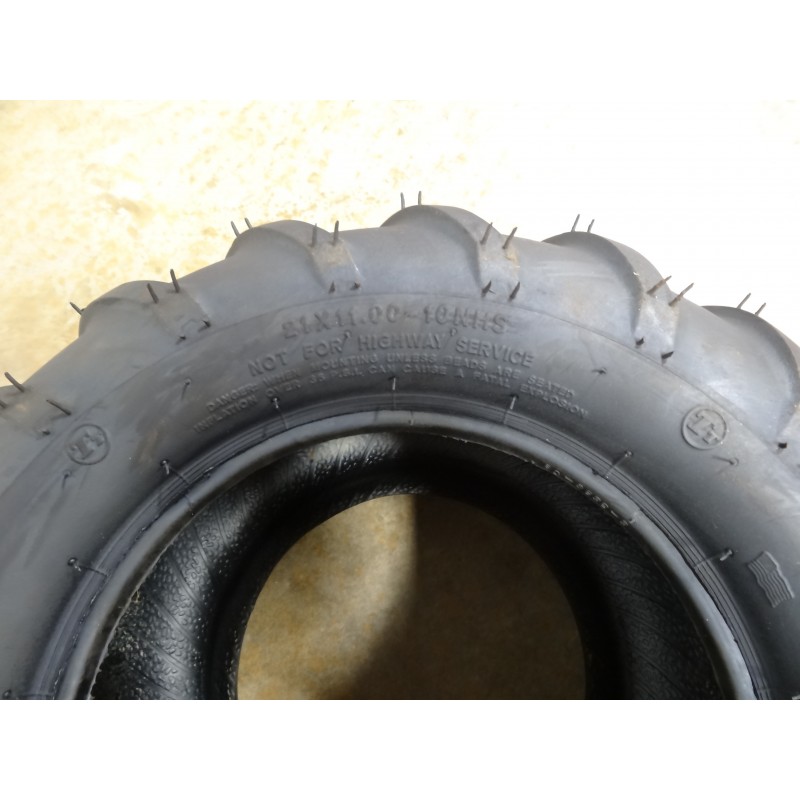 TWO 21X11.00-10 Carlisle AT101 Chevron Tires 4 ply TL for Zero Turn Mowers
