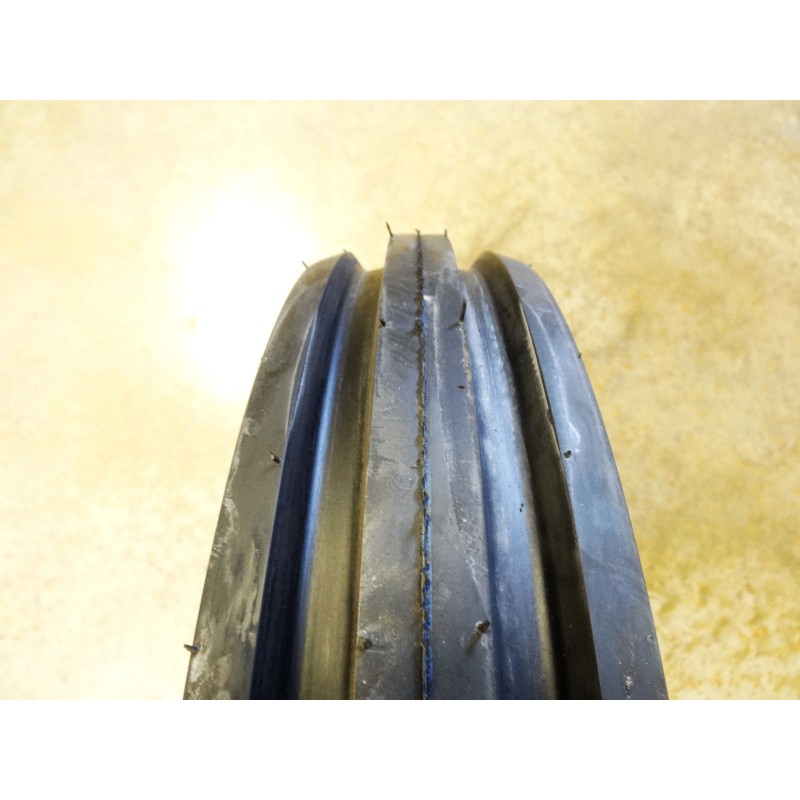 TWO New 6.50-16 Deestone D401 Tri-Rib Front Tractor Tires 6 ply WITH Tubes