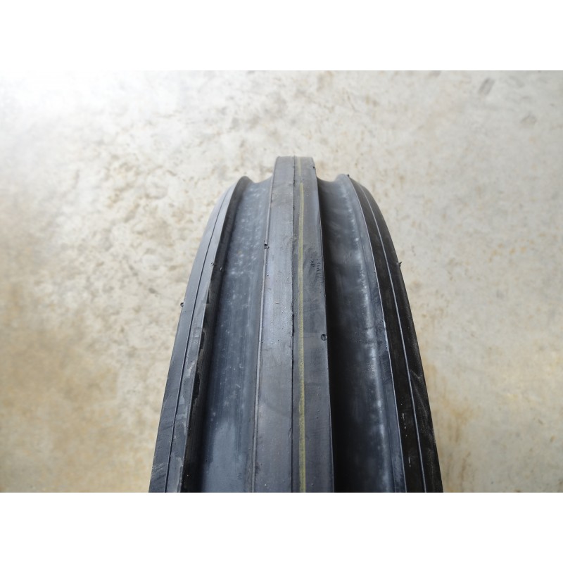TWO New 6.00-16 Deestone D401 Tri-Rib Front Tractor Tires 6 ply WITH Tubes
