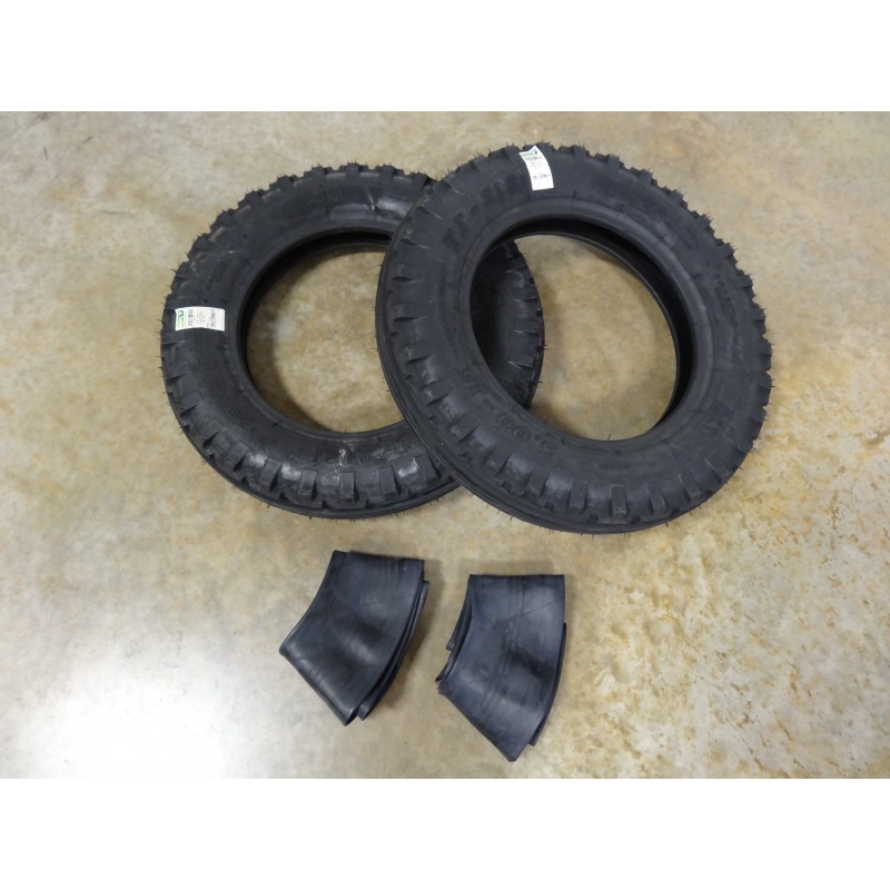 TWO 5.00-15 BKT TF-8181 Vintage Tread Front Tractor Tires WITH Tubes