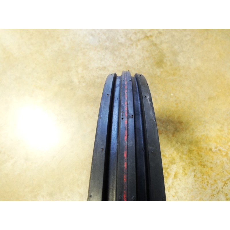 TWO 4.00-19 Deestone D401 Tri-Rib Front Tractor Tires 4 ply WITH Tubes