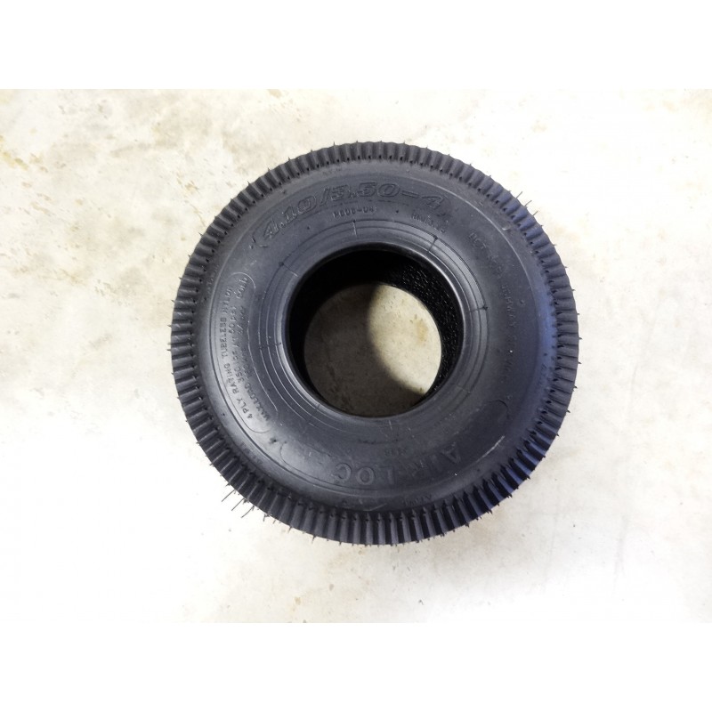 FOUR 4.10/3.50-4 Air-Loc Sawtooth Tread Tires 4 ply with TR87 bent stem ...
