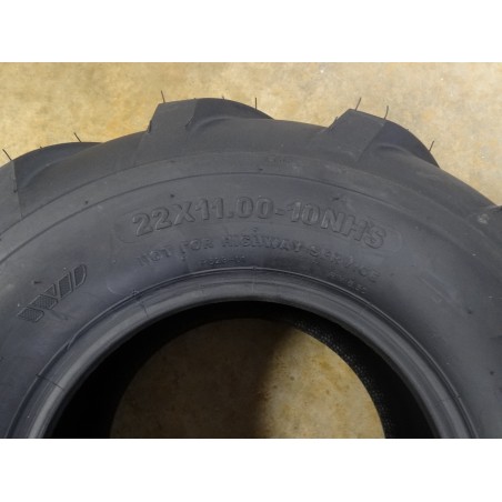 TWO New 22X11.00-10 Air-Loc P328 R-1 Bar Lug Traction Tires 6 ply TL